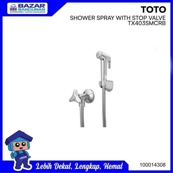 BIDET SPRAY JET SHOWER WASHER TOTO TX 403 SMCRB TX403SMCRB STOP KRAN | Lazada Indonesia