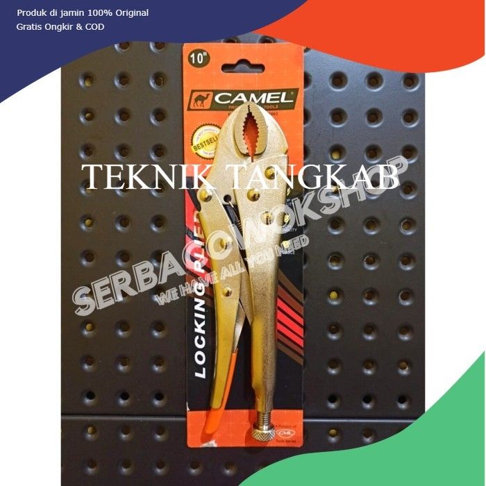 Camel Tang Buaya Jepit Chrome Bengkok 10 Inch Locking Plier Vice Grip ...