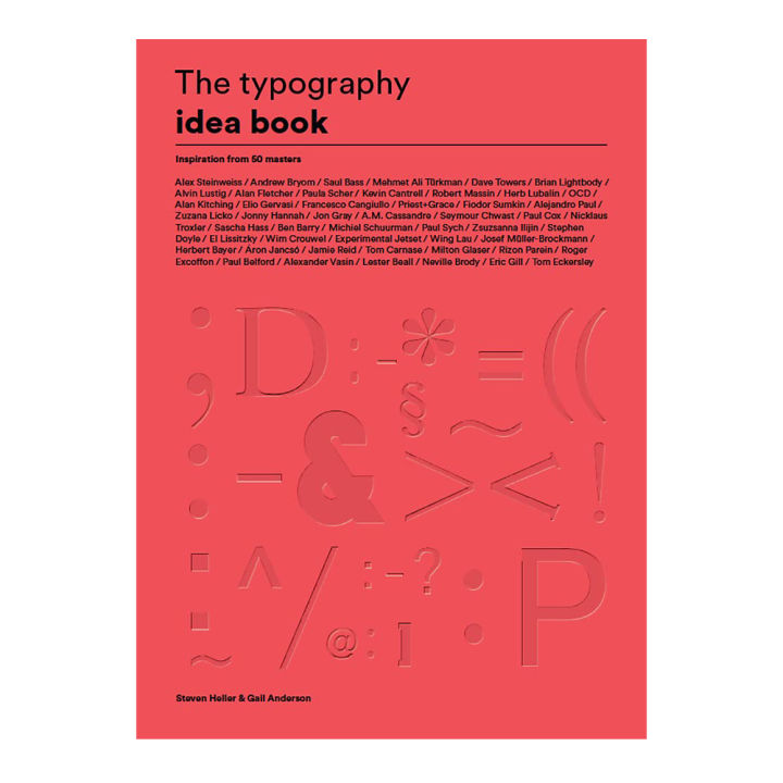 Artbook - The Typography Idea Book: Inspiration from 50 Masters (Type ...