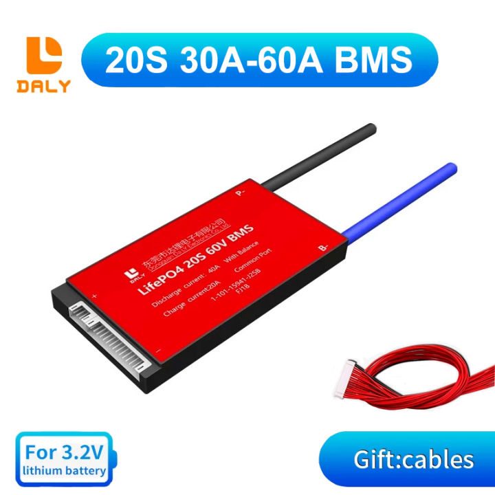 Daly 60V 20S LiFePO4 BMS 30A 40A 50A 60A Waterproof BMS With Balance Common Port | Lazada PH