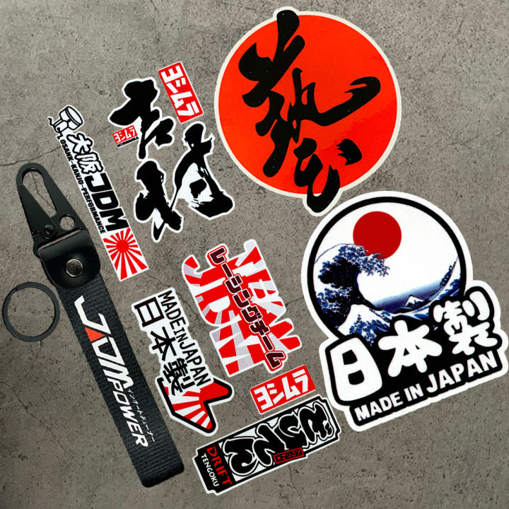 JDM 3M Reflective Motorcycle Stickers and Decals Car Vinyl Stickers ...