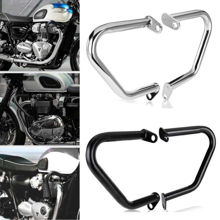 Engine Guard Crash Bar Bumper Protector For Triumph Bonneville T100 ...