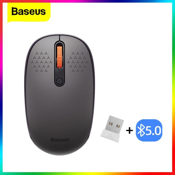 Baseus Mouse Wireless Bluetooth Ergonomic Quiet Mouse for MacBook ...