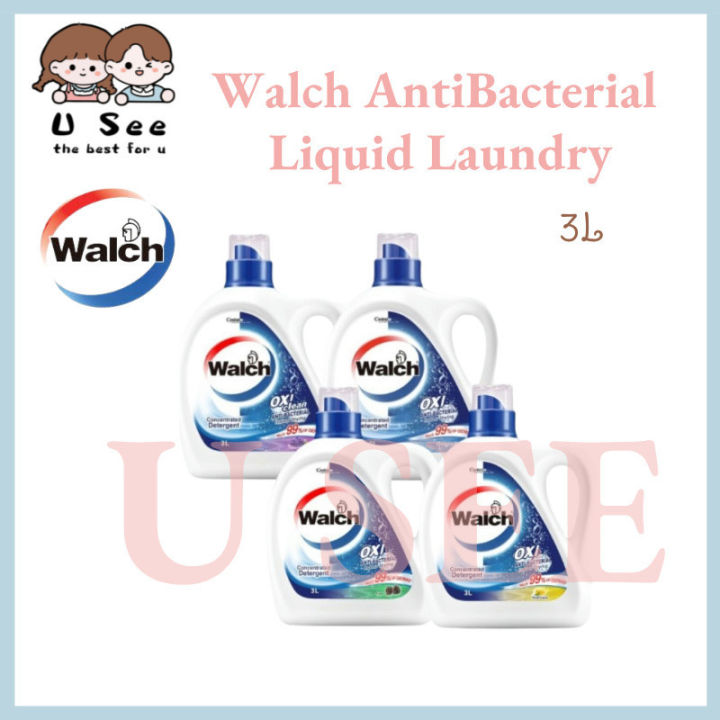 READY STOCK!!!Walch OXI Clean Anti-Bacterial Concentrated Detergent (3L) Refill (2000ml) | Lazada