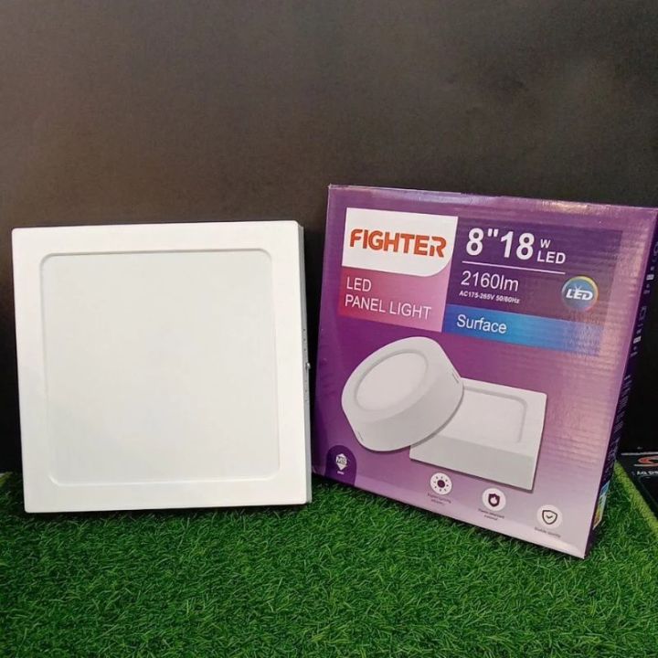 [ROUND/SQUARE] FIGHTER 18W 8" LED Surface Downlight (6500K/Daylight ...