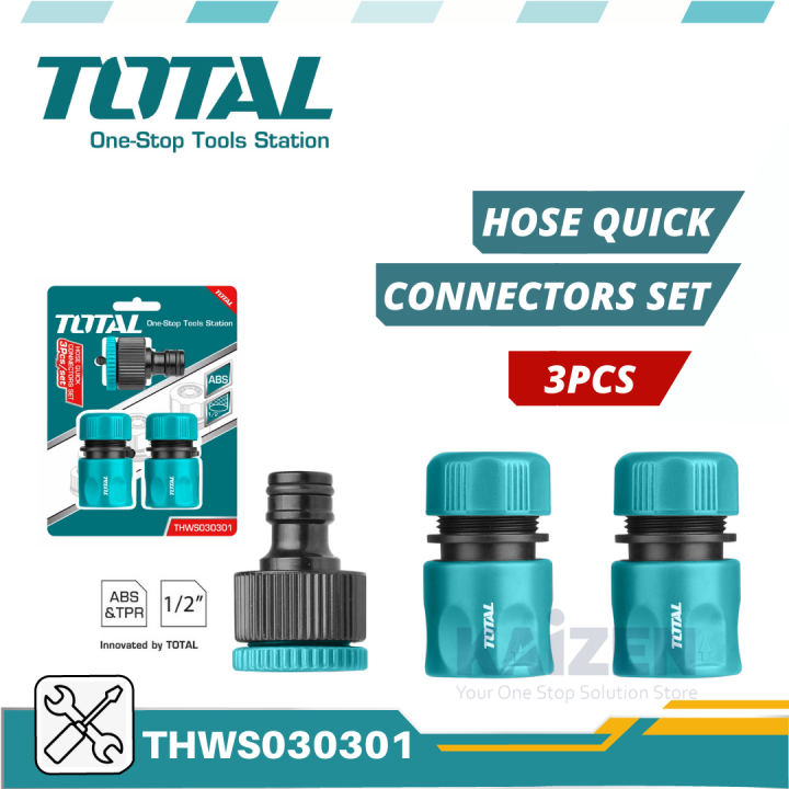 TOTAL THWS030301 Hose Quick Connectors Set 3pcs | Lazada