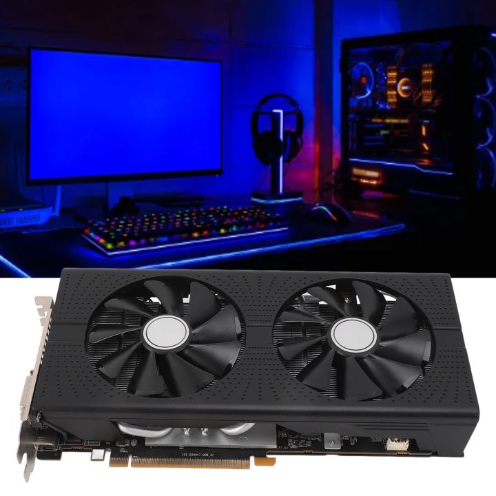 Gaming Graphics Card 8pin Power Connector Graphics Card RX590 8GB GDDR5 ...
