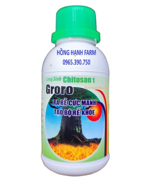 Phân bón lá kích rễ cực mạnh GRORO CHITOSAN (Chai 100ml). KÍCH RỄ CỰC ...