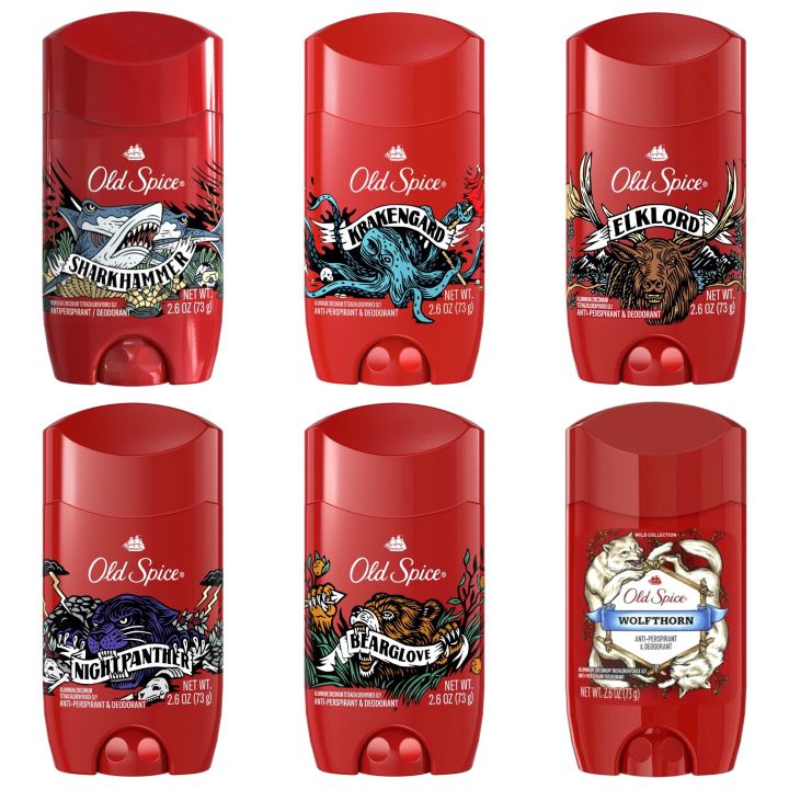 Old Spice Wild Collection Anti-Perspirant and Deodorant 2.6 oz(73g ...