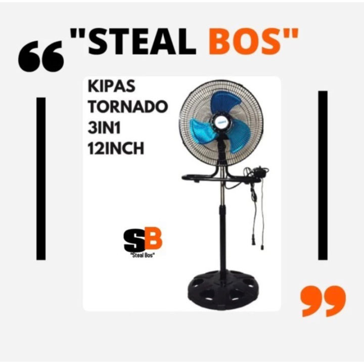 YASAKA kipas stand fan besi 3in1 12 inch yasaka besi tornado yasaka 12 ...