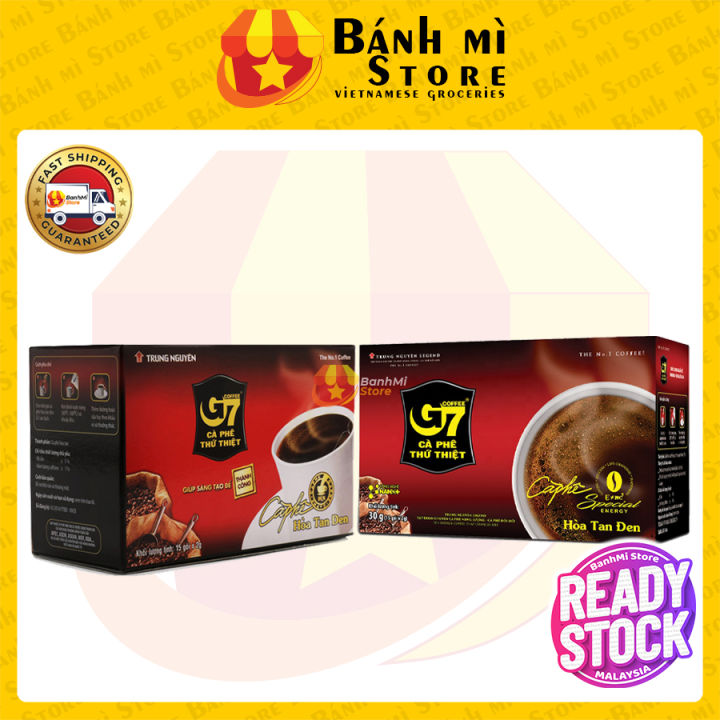 TRUNG NGUYEN G7 HOA TAN DEN CAFE 🇻🇳 | [HALAL] VIETNAM G7 INSTANT BLACK COFFEE 30g (1 BOX - 15 ...