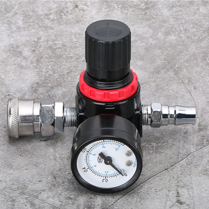 Air Compressor Regulator,1/4 Air Pressure Regulator Gauge Regulating ...