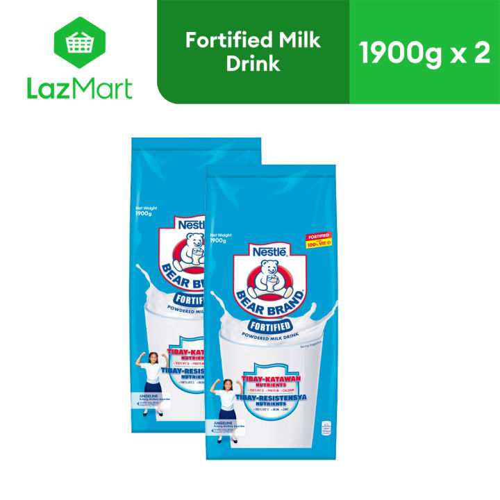 BEAR BRAND Fortified Powdered Milk Drink 1900g (Set of 2) | Lazada PH