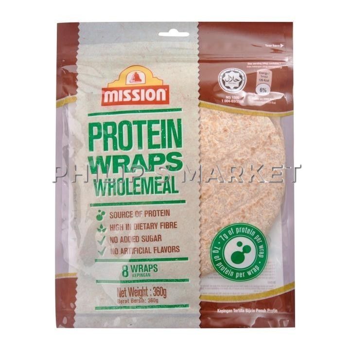 (Expiry 16th June 2025) Mission Tortilla Protein Wholemeal Wraps (8 x ...