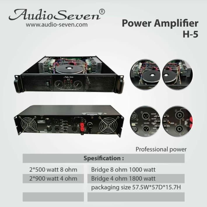 POWER AMPLIFIER AUDIO SEVEN H 5 / H5 | Lazada Indonesia