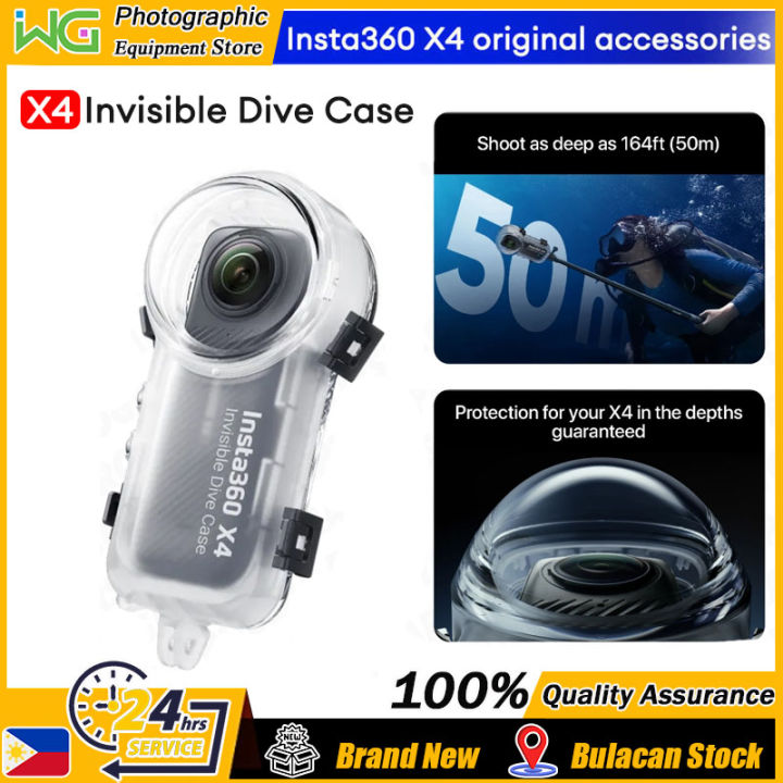 ⚡【Bulacan Stock】Original Insta360 X4 Invisible Dive Case for Underwater ...