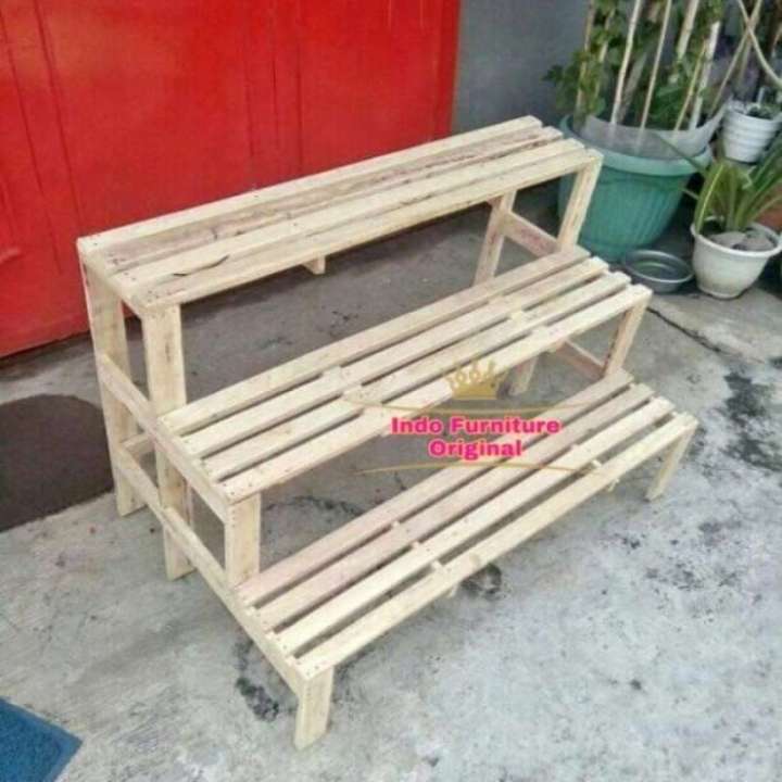 Rak Pot Tempat Bunga Murah Bahan Kayu Kalimantan | Lazada Indonesia
