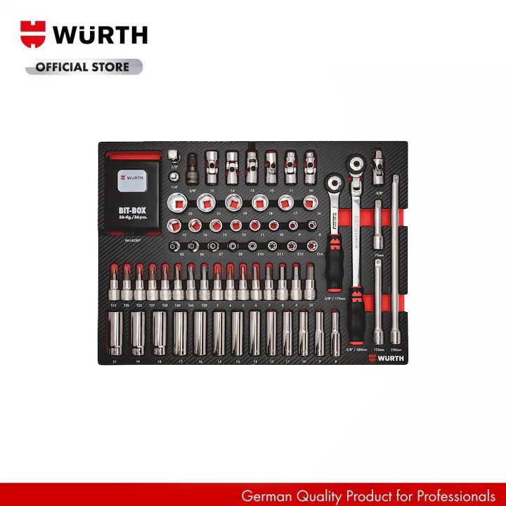 Wurth Socket Wrench 3/8 INCH System Assortment 8.4.1 | 102 PCS | Lazada
