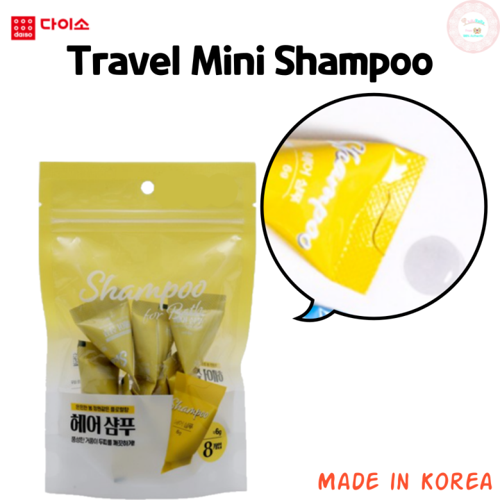 Daiso Korea Mini Travel Shampoo Disposable Shampoo Portable Shampoo ...