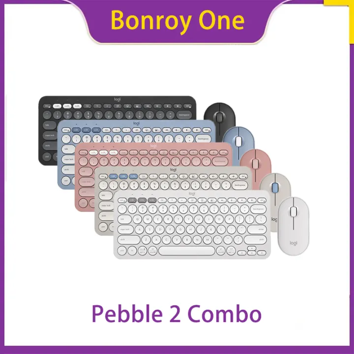 Logitech Pebble 2 Combo Wireless Mouse and Keyboard. Slim Portable ...