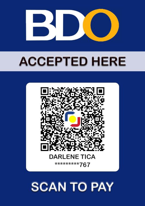 Online Bank QR Code Scan to Pay on Sintra Board A5 size (flat-type ...