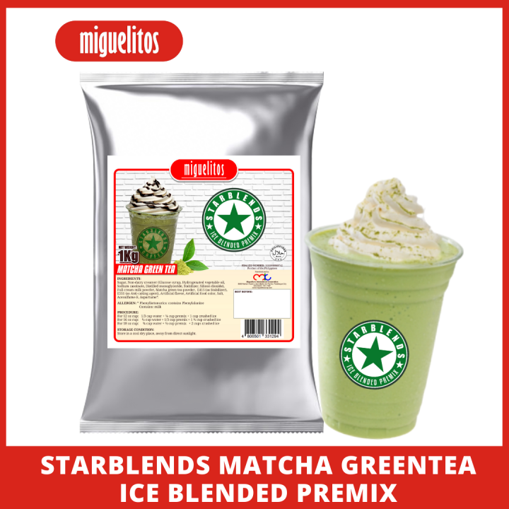 MATCHA GREENTEA STARBLENDS ICED BLENDED COFFEE PREMIX 1Kg | Lazada PH