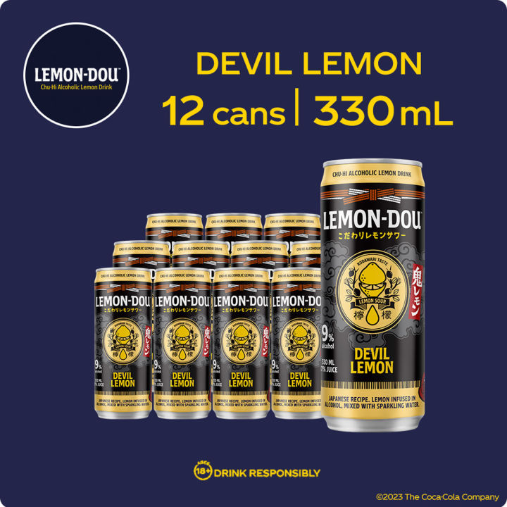 Lemon-Dou Devil Lemon 330mL 9% Alcohol Chu-hi - Pack of 12 | Lazada PH