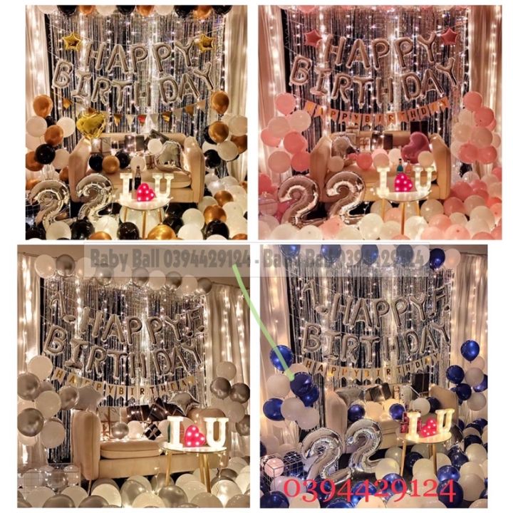 COBO Sét Bóng Trang Trí Sinh Nhật,Happy Birthday Kèm Đầy Đủ Phụ Kiện ...