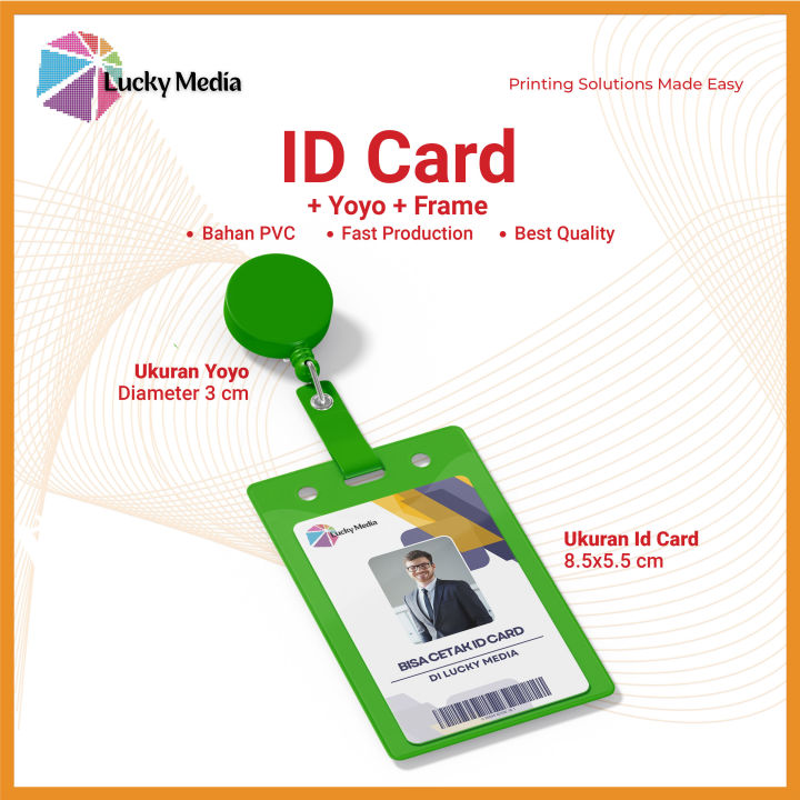 Cetak ID Card dan Yoyo / Paket ID Card dan Yoyo Kartu Panitia Peserta Member | Lazada Indonesia
