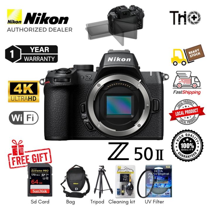 Nikon Z50 II Z50ii Mirrorless Camera UHD 4K 20.9MP CMOS Sensor ( 1 Year Warranty ) | Lazada