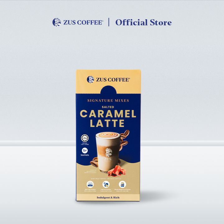 ZUS Signature Mixes Coffee - Salted Caramel Latte - 5's | Lazada