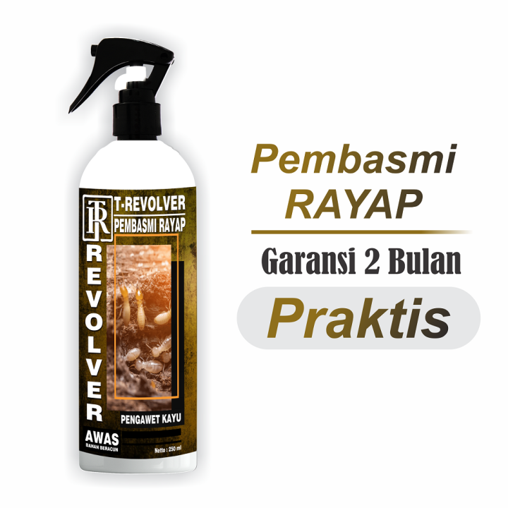 obat rayap pengawet kayu ampuh T REVOLVER anti rayap efektif 250 ml ...