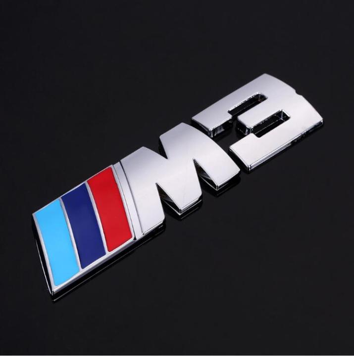 M3 Motorsport Metal Logo Car Sticker Rear Trunk Emblem Grill Badge for ...