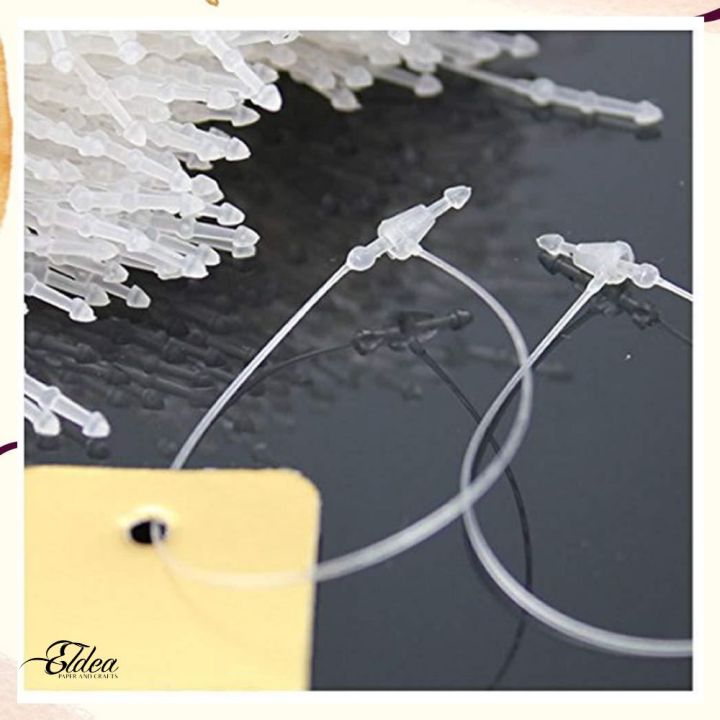 1000pcs Loop Hang Tag, Plastic Snap Loop Lock Pins Security for Tag ...