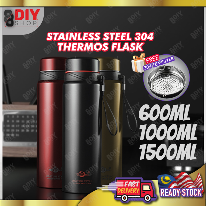88 DIY Shop - 1500ml Hot / Cold Stainless Steel 304 Thermos Flask ...