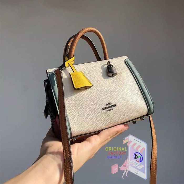 redi stok kaak TAS COACH Micro Zoe Crossbody In Colorblock ORIGINAL ...