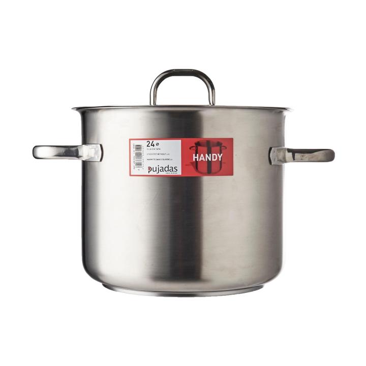 Pujadas Stainless Steel Stock Pot 9.0 Ltr 24Cm With Lid | Lazada Singapore