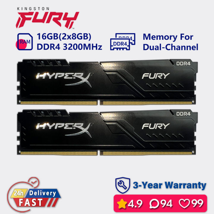 Kingston FURY 16gb 32gb 3200mhz ddr4 Dual channel HYPERX Desktop memory ...