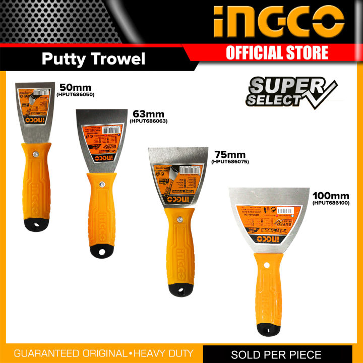 INGCO Putty Trowel Scraper Paleta Carbon Steel Blade 63mm | 75mm ...
