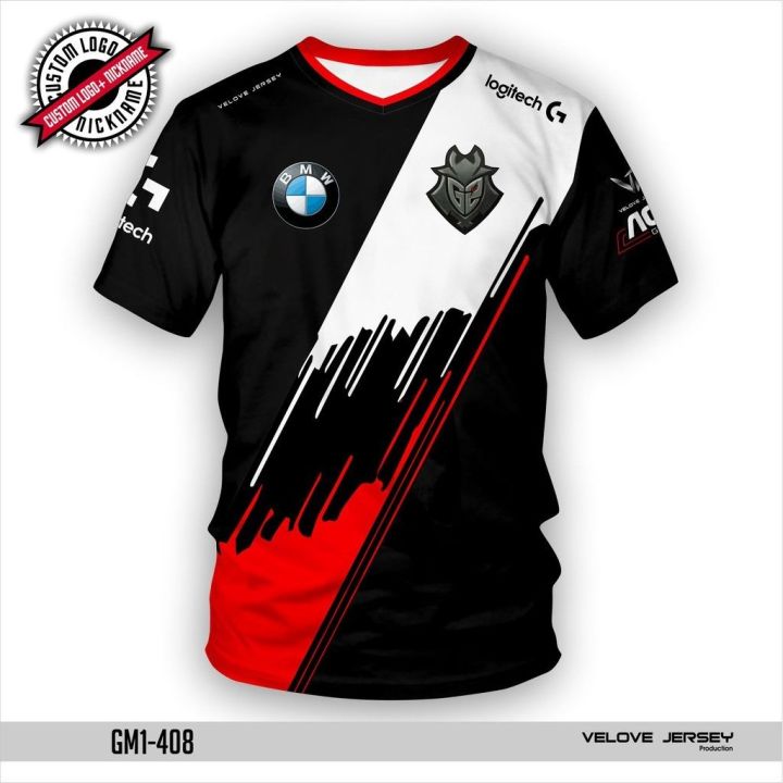 Game Clothes / Jersey game E-sports FF / ML / PUBG / CODM Full Printing ...