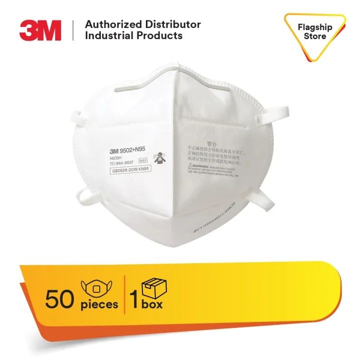 3M™ Particulate Respirator 9502+ N95 (50pcs/box) | Lazada Singapore