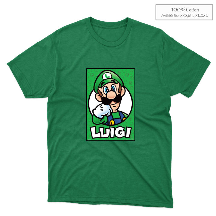 Super Mario Brothers Luigi High Quality Premium Shirt (C77) | Lazada PH