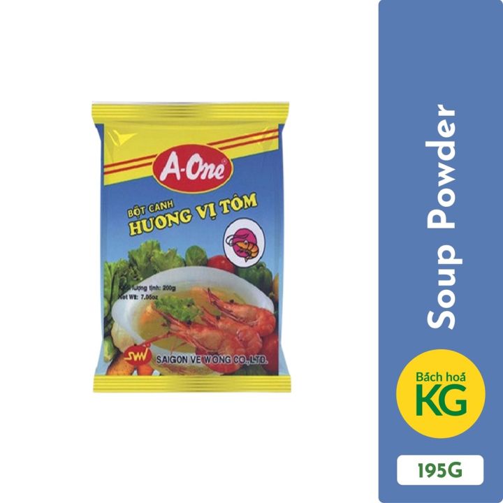 A One soup powder 200g - Hương vị tôm - 汤 - Serbuk sup kombo - Bột canh ...