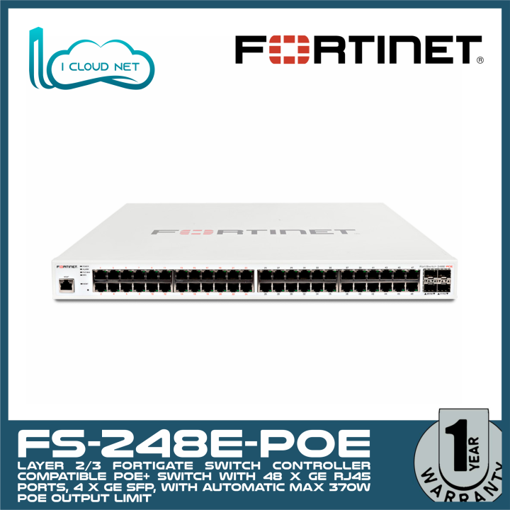FS-248E-POE - Fortinet FortiGate Layer 2/3 FortiGate switch controller ...