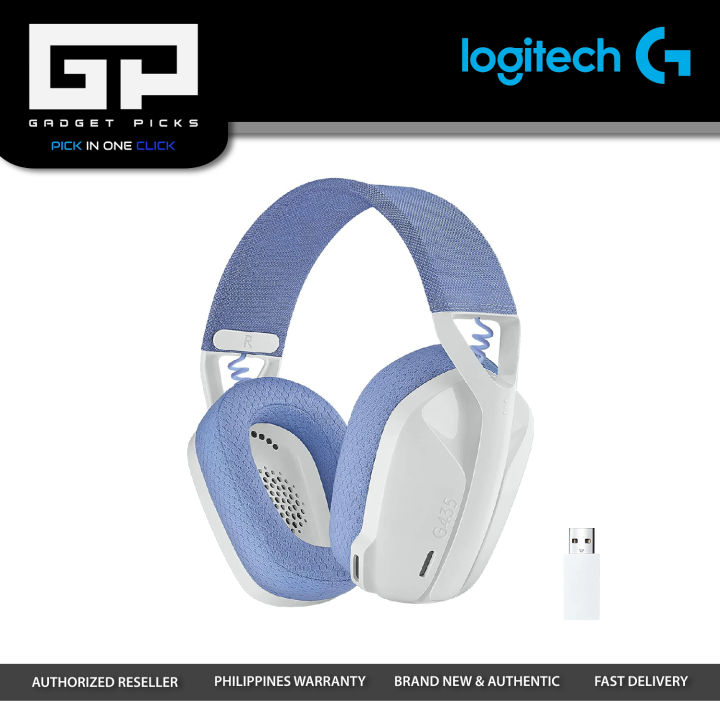 Logitech G435 Lightspeed & Bluetooth Wireless Over-Ear Gaming Headset ...