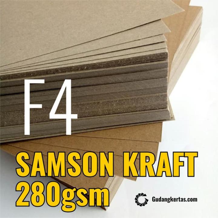 Kertas Samson Kraft 80 - 150 -200 -275 -310 - 350 -500 GSM | Lazada ...