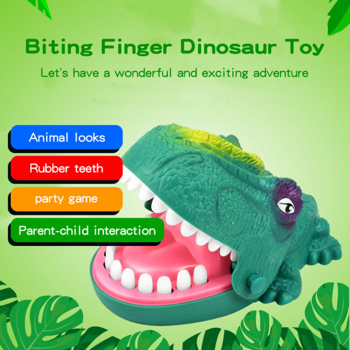 【COD】Funny Biting Finger Dinosaur Teeth Toy Adventure Games Party ...