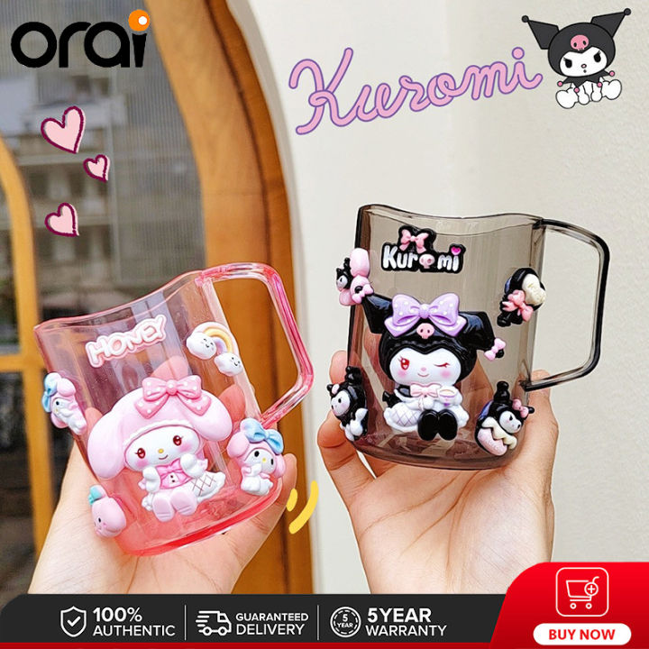 New Sanrio Ins Style Cute Toothbrush Kids Toothbrush Cup Set Kuromi ...