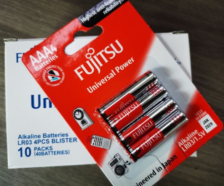 Fujitsu Alkaline AAA LR03 ถ่านอัลคาไลน์ Universal Power Battery AAA 1 ...