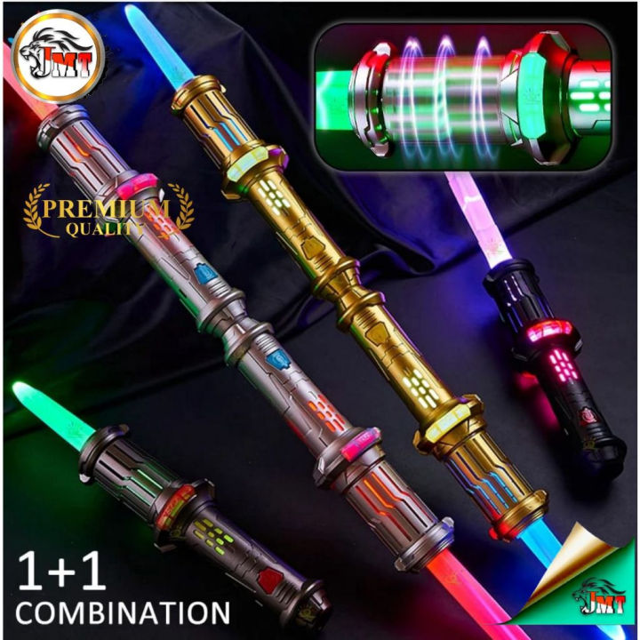 JMT-Pedang Mainan Lightsaber Laser Weapon Toys RGB Metal Light Saber ...